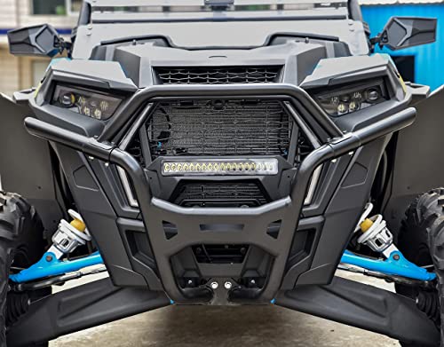 SAUTVS Front Bumper for Polaris RZR 1000 XP / XP4, Front Low Profile Bumper Heavy Duty Brush Guard for Polaris RZR 1000 XP/XP 4 1000 Sport Turbo 2019-2023 Accessories (Replace #2884019-458)