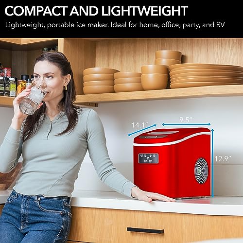 Whynter IMC-270MR Compact Portable 27 lb capacity-Red Ice Makers, One Size