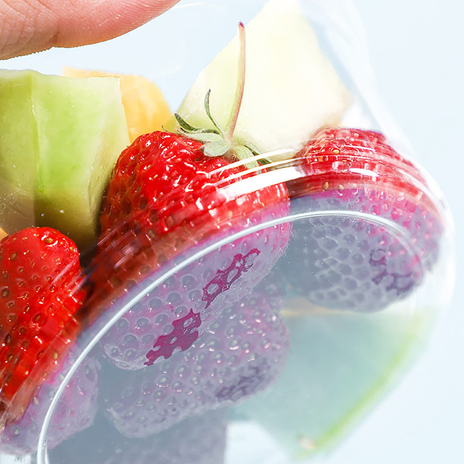 WUWEOT 50 Pack Plastic Dessert Cups, 12 oz Clear PET Dessert Bowls, Disposable Parfait Cups with Lid (No Hole) for Ice Cream Fruit Iced Cold Drinks Dessert Yogurt Cereal Parfait Puddings Mousse
