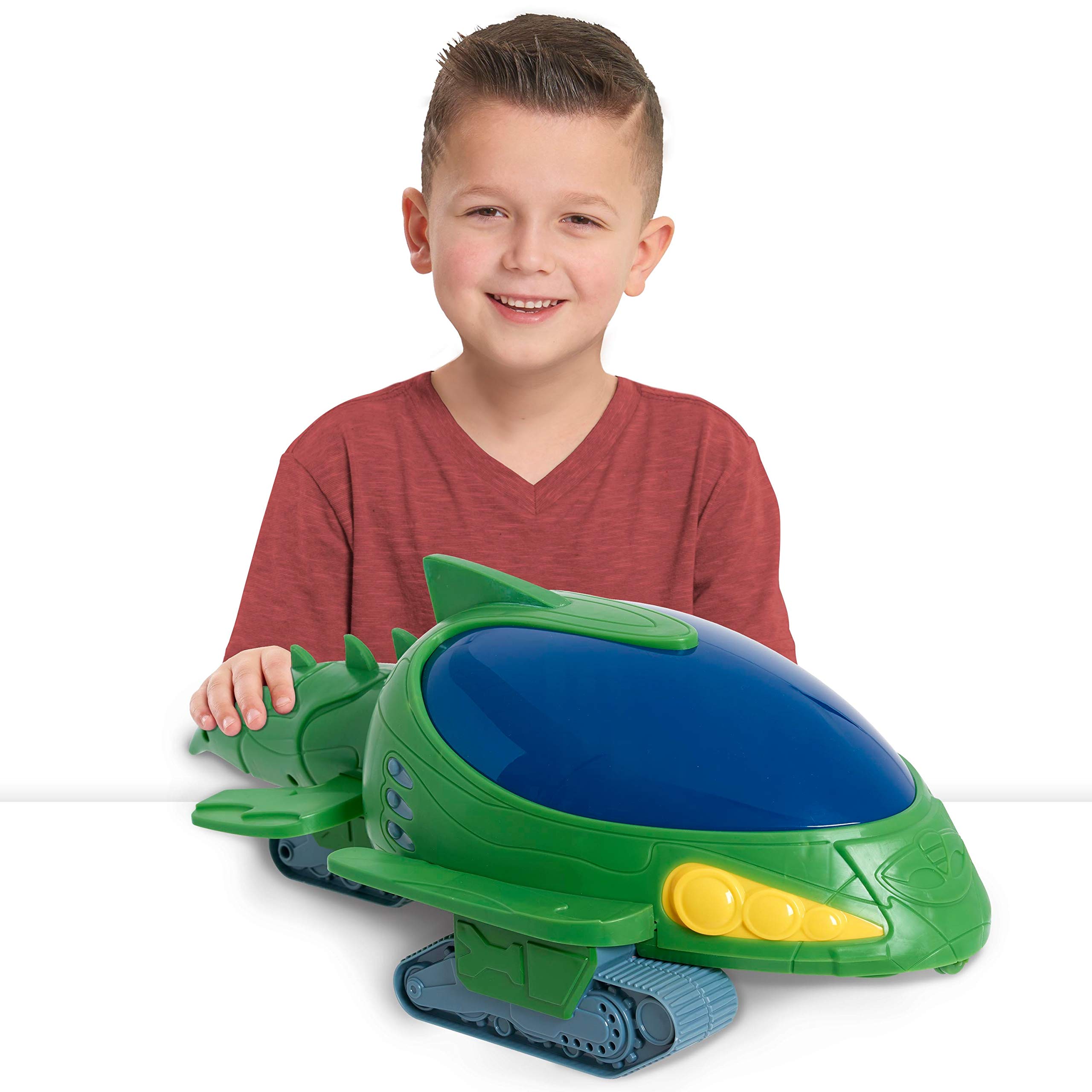 PJ Masks Mega Vehicles Gekko Mobile, 7 Inch Tall, 20 Inch Long, Giant Toy Car, Green PJ Mask