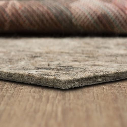 Mohawk Home 8' x 10' Non Slip Rug Pad Gripper 1/2 Thick Dual Surface Felt + Rubber Gripper - Safe for All Floors