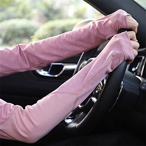 Summer Elastic Sleeves Men and Women Driving and Cycling Long Quick-Drying Arm Sleeve Sleeves (Color : A, Size : 57 * 18cm)