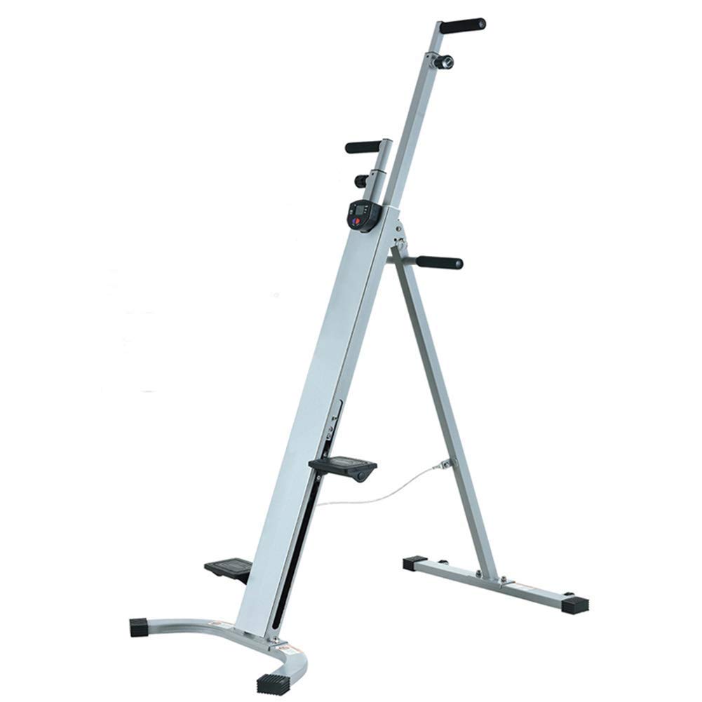Vertical Mountaineer, Foldable Stepper, Climber Machine, Home Fitness Equipment, LCD Counter, 5 Gears Adjustment, Load-Bearing 150KG