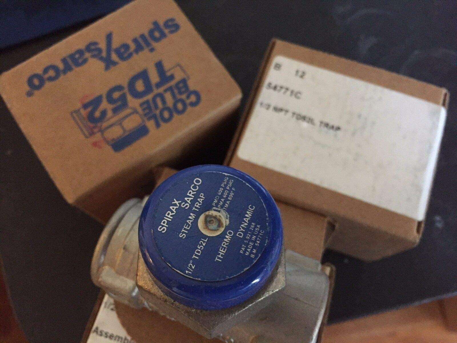 NEW 1/2" npt Spirax-Sarco TD52L Thermodynamic steam Trap COOL BLUE TD52L,BOXAV