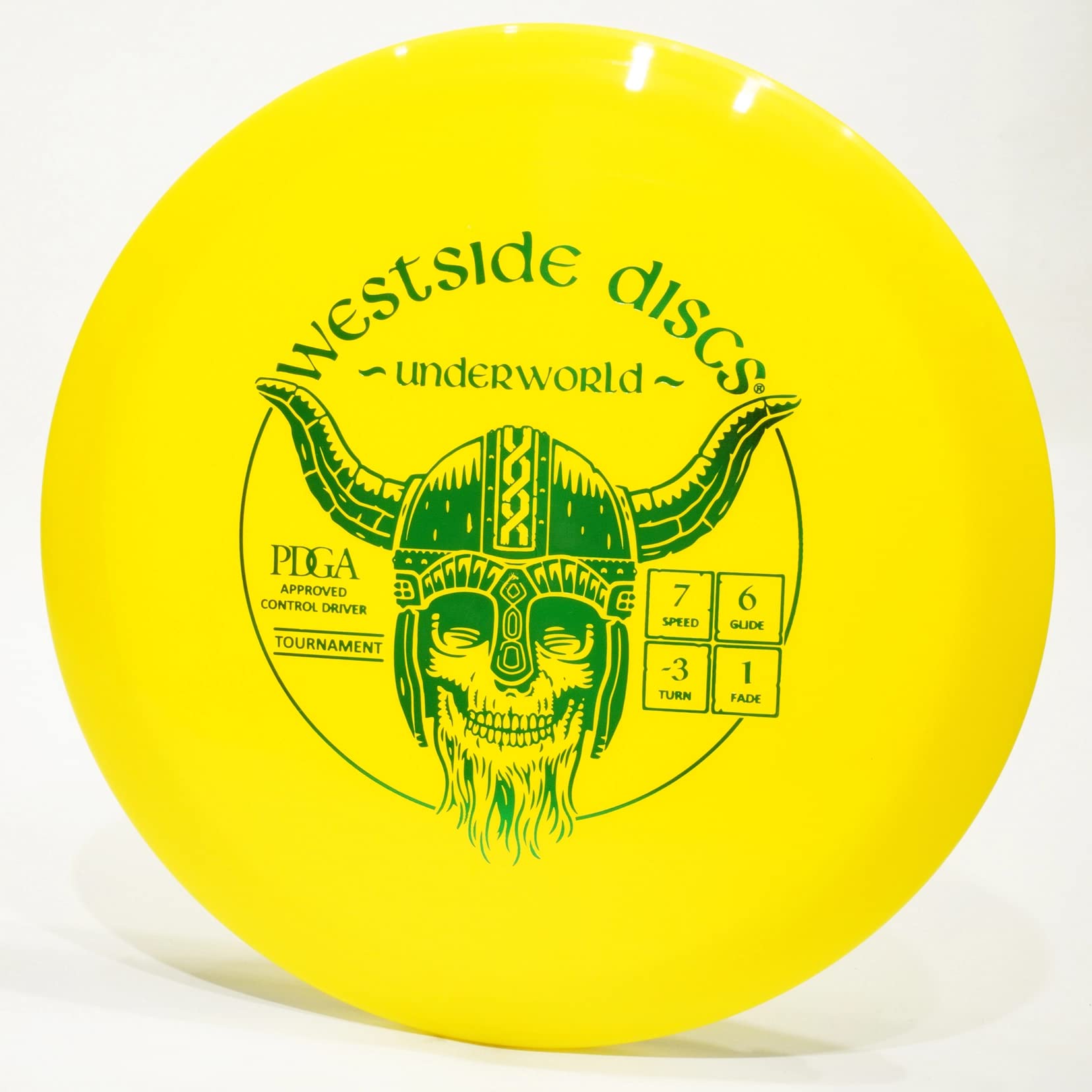 Westside Discs Underworld (Tournament) Fairway Driver Golf Disc, Pick Color/Weight [Stamp & Exact Color May Vary] Yellow 173-174 Grams