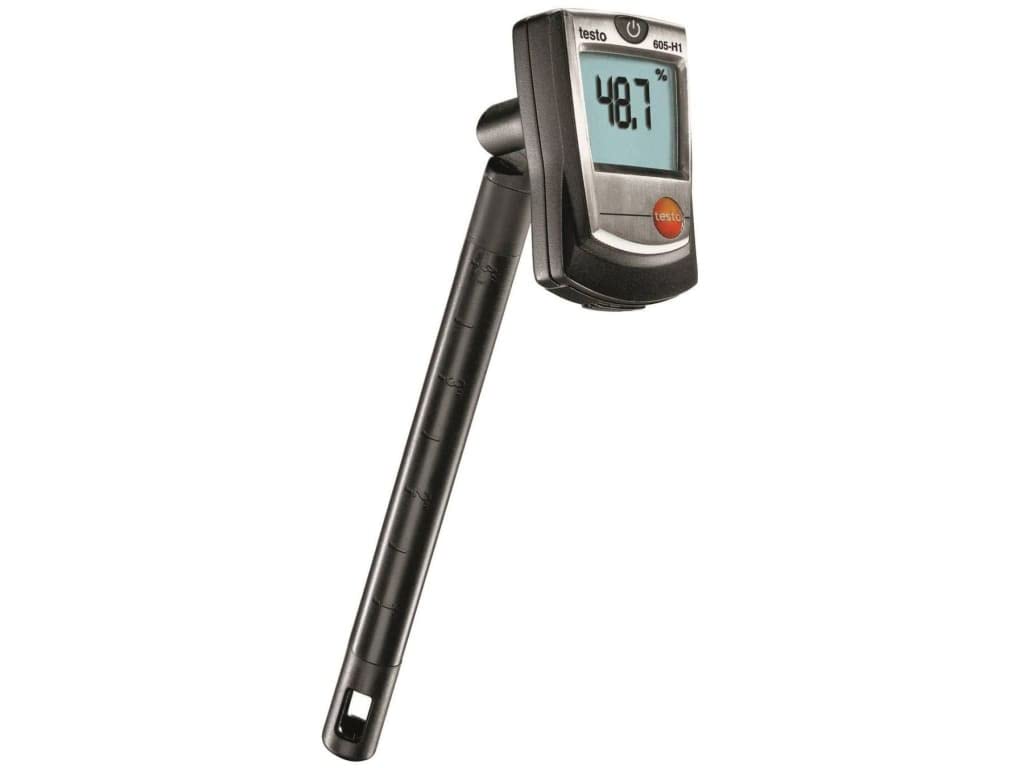Testo 0560 6054 Digital Humidity Stick with Wet Bulb, 0 to 100 percent RH Range