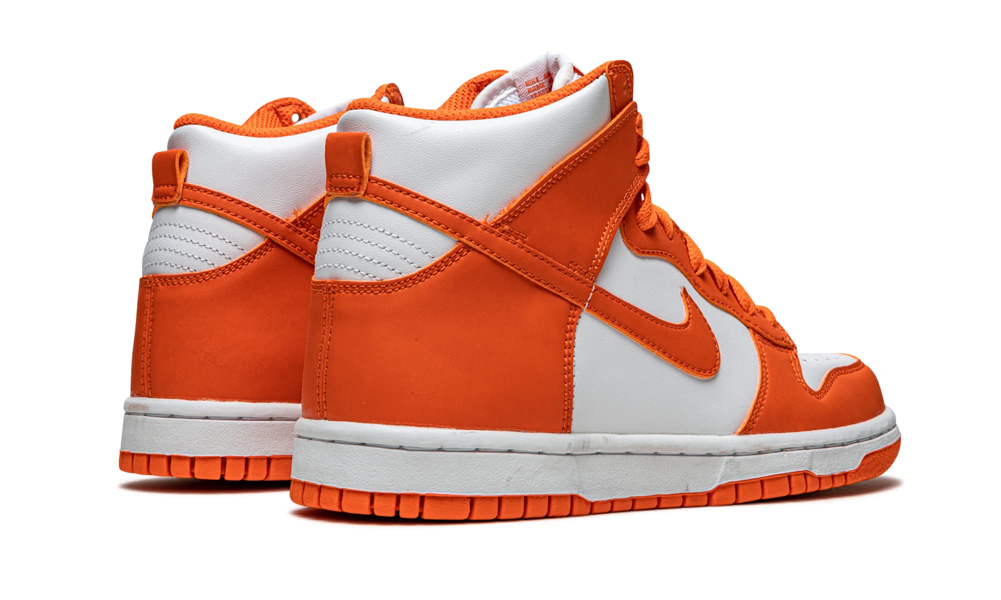 Nike Youth Dunk High GS Syracuse, White/Orange Blaze/White, 7Y