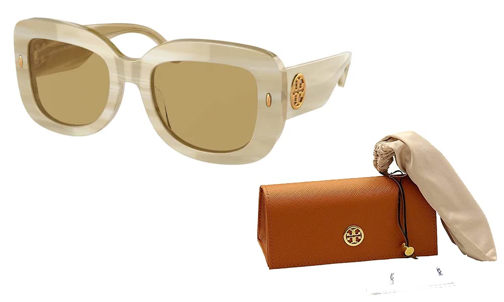 Tory Borch TY7170U 189275 51MM Oxblood/Solid Bordeaux Square Sunglasses for Women + BUNDLE With Designer iWear Eyewear Kit