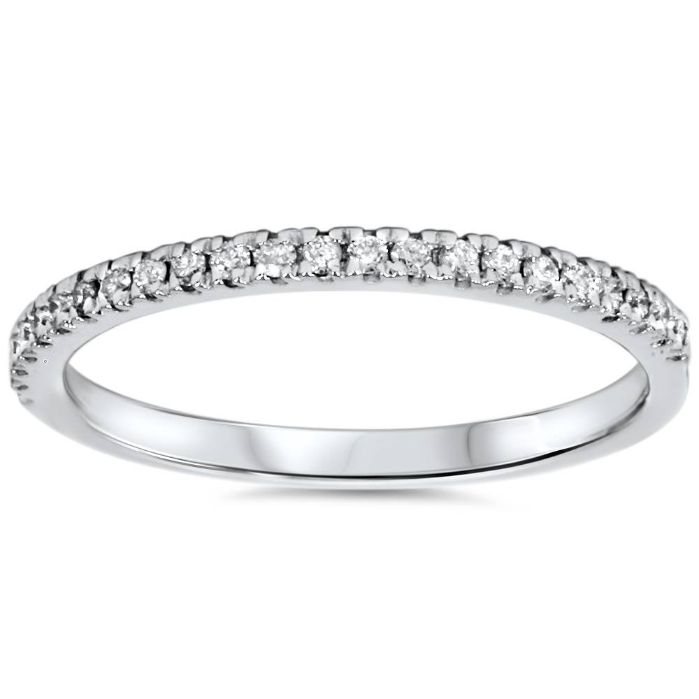 Pompeii3 10k White Gold 5/8Ct TW Round-Cut Natural Diamond Cushion Halo Engagement Ring With Matching Wedding Band Set Women's