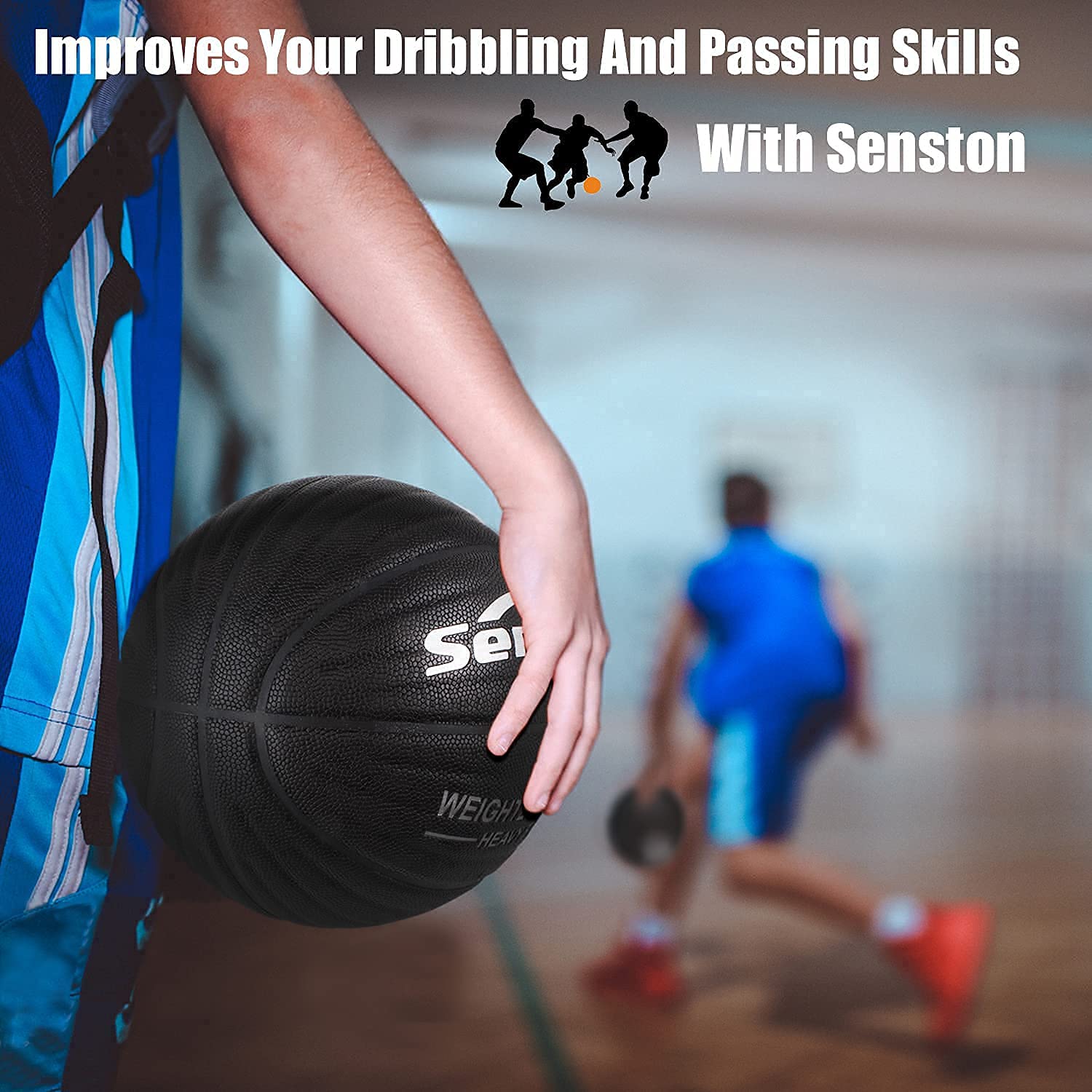 Senston Weighted Control Training Basketball 29.5β for Improving Dribbling and Ball Control Heavy Trainer Basketball Ball Official Size 7β¦
