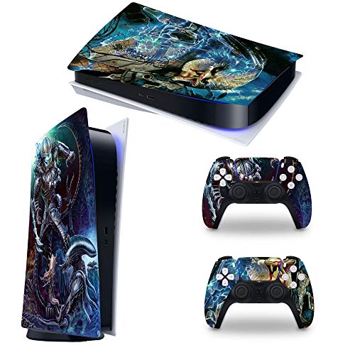 Playstation 5 Digital Edition Skin Set β Monster Air War - HD Printing Vinyl Skin Cover Protective for PS5 Digital Edition Console and 2 PS5 Digital Edition Controller