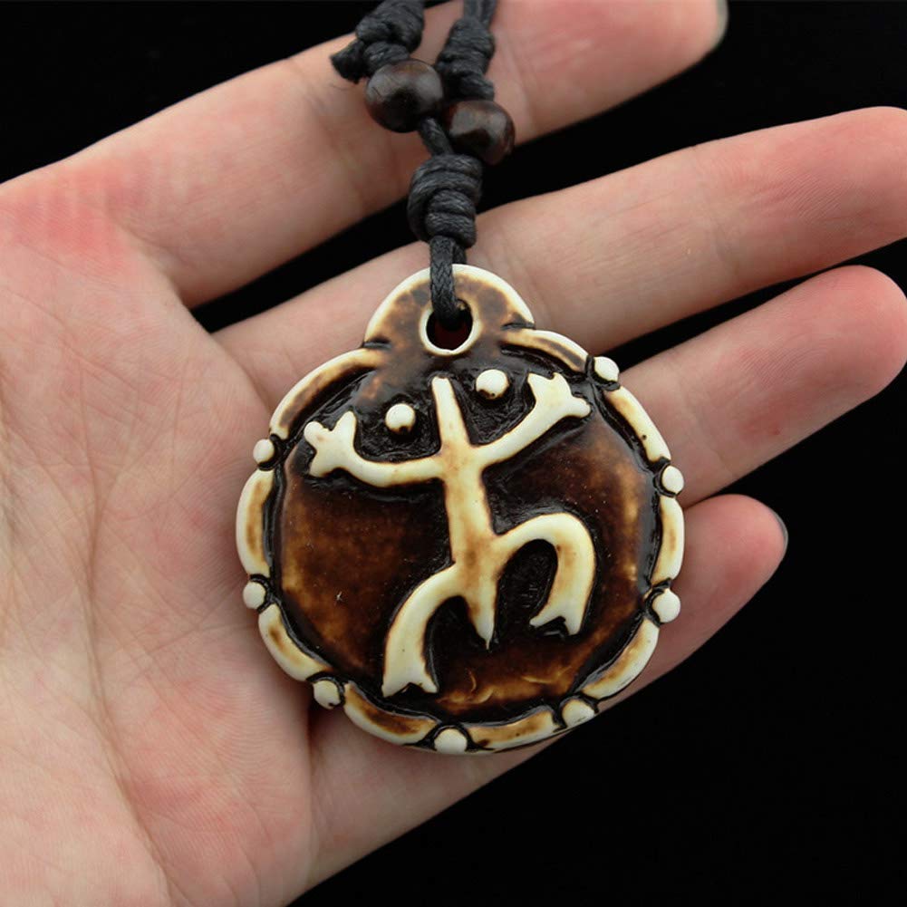 Scddboy Puerto Taino Frog Pendant Necklace Sun Tribal Necklace