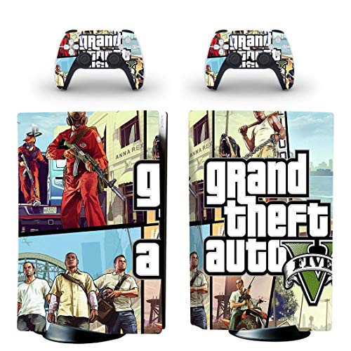 PlayStation 5 Skin Set – Banditry - HD Printing Vinyl Skin Cover Protective for PS5 Console and 2 PS5 Controller