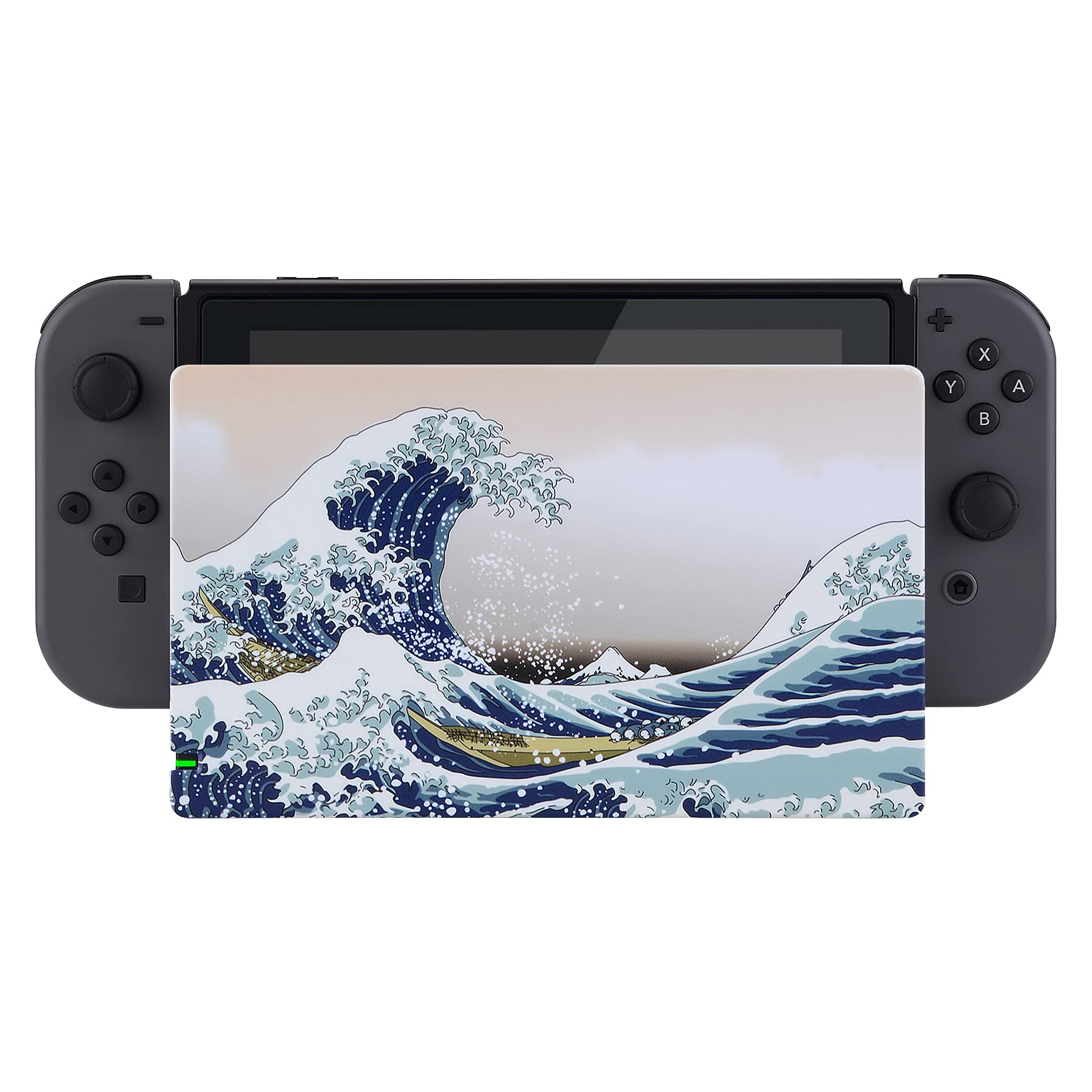 PlayVital The Great Wave Custom Dock Cover for Nintendo Switch, Dust Anti Scratch PC Hard Faceplate Shell Cover for Nintendo Switch Charging Dock - Dock NOT Included