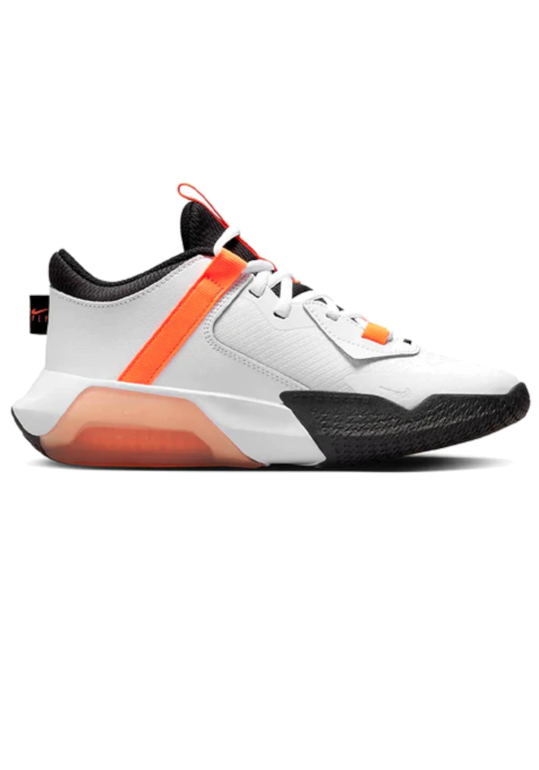 Nike Big Kids Air Zoom Crossover Basketball Shoes (GS) (White/Black/Safety Orange, us_Footwear_Size_System, Big_Kid, Men, Numeric, Medium, Numeric_6)