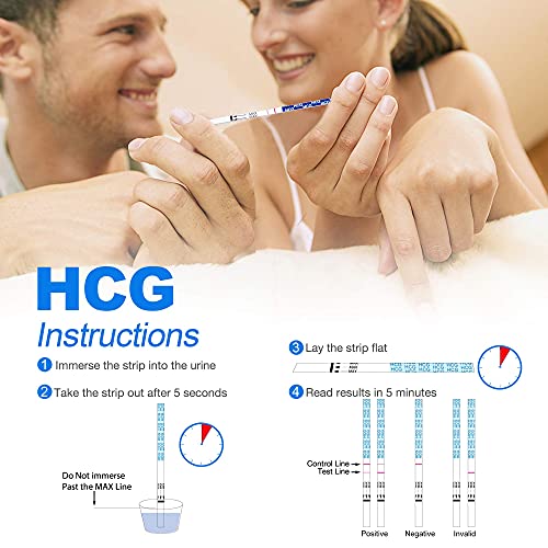 MomMed Ovulation Test Kit (HCG15-LH40), 15 Pregnancy & 40 Ovulation Test Strips with 55 Urine Cups Reliable & Quick Early Pregnancy Test