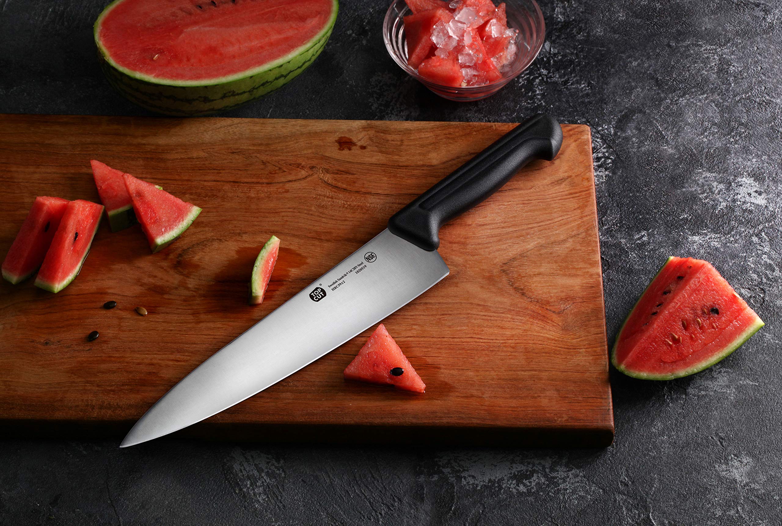 Top Cut by Cangshan P2 Series 1020519 Swedish 14C28N Steel Chef Knife, 10-Inch
