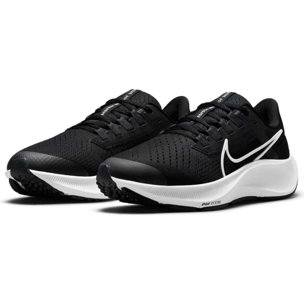 Nike Boy's Air Zoom Pegasus 38 (Little Kid/Big Kid) Black/White/Anthracite/Volt 6.5 Big Kid M