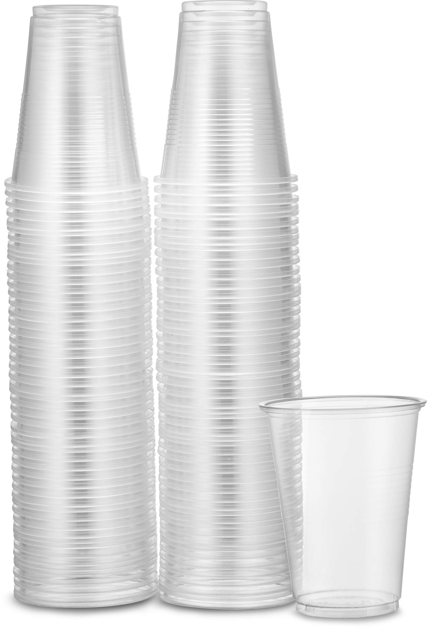 PLASTICPRO 7 oz Clear Plastic Disposable Drinking Cups [400 count]