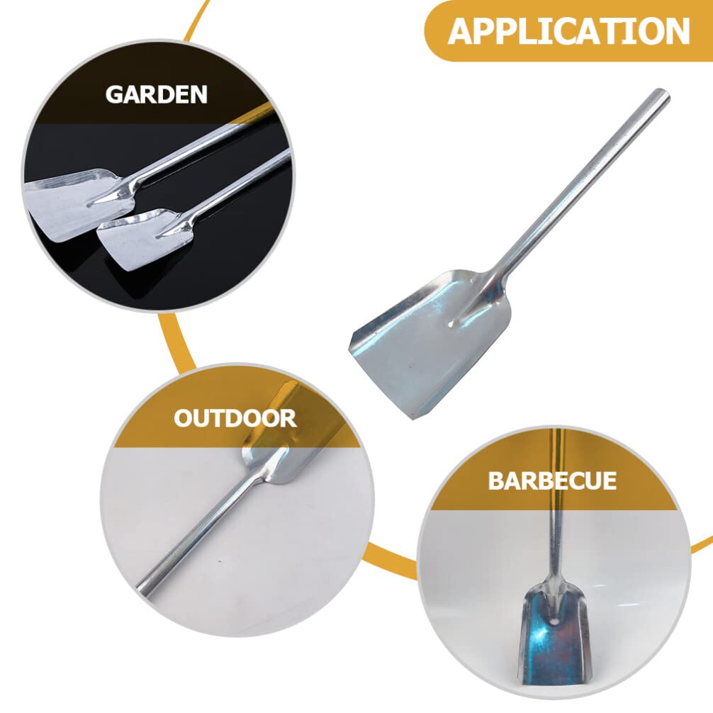 NUOBESTY Fireplace Ash Shovel 16 Inch Handle Coal Ash Shovel Cleaning Coal Shovel Hand Tools Gardening Shovel