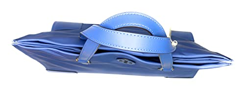 Tory Burch Ella Nylon Tote 88366 Oceanside 413, L17 x H12 x W6, Large