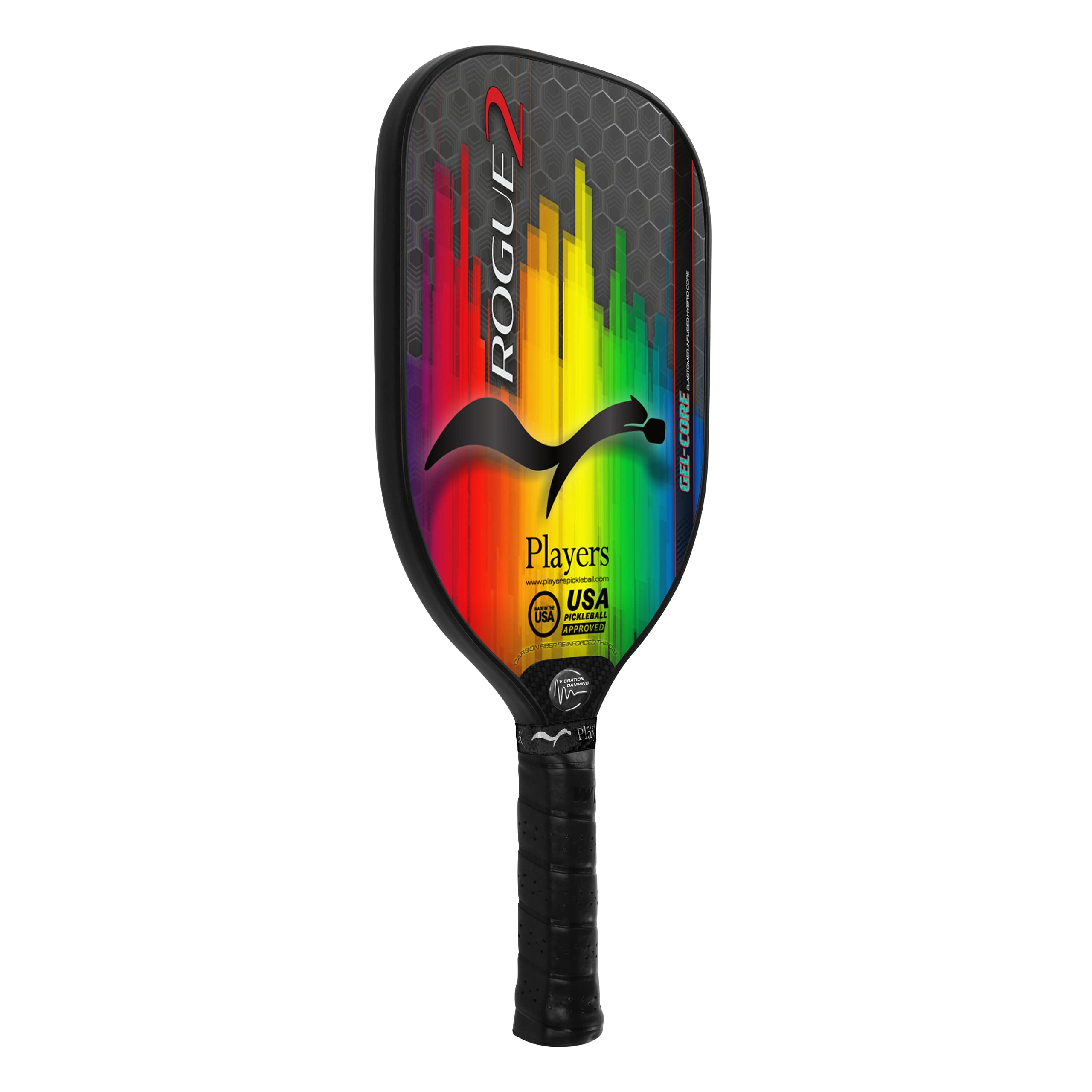 Rogue2 Second Generation Gel-Core Pickleball Paddle USAPA Approved and Made in The USA (Blue)