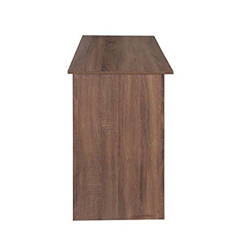 PATAWFFF Home Office Desks Full Wooden Computer Desk with 1 Drawer and 1 Keyboard Tray (Walnut) Home Furniture Office Desks/Work Surfaces