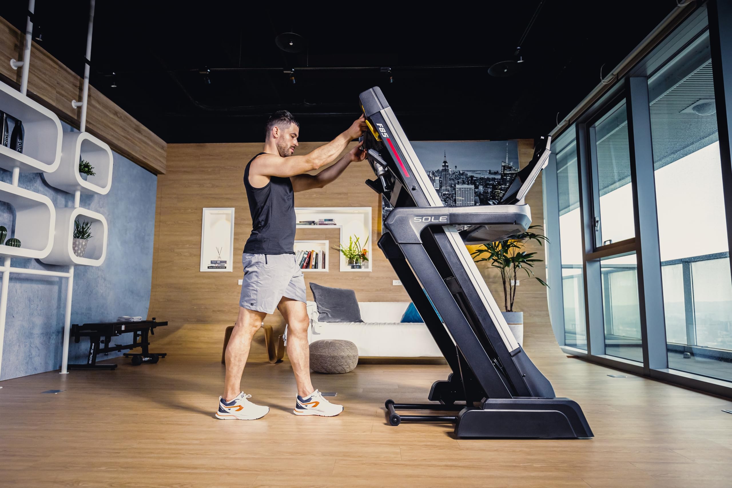 New 2023 Treadmill, Sole F85 Treadmill, Foldable Treadmills for Home Use, Bluetooth, Touch Screen, Treadmill Foldable, Treadmills for Home with Incline and Decline, Home Exercise Treadmill (Sole F85)