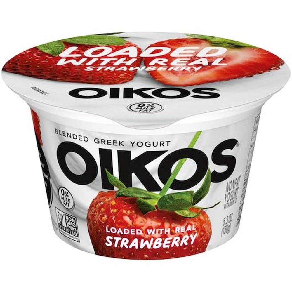 Oikos Core Strawberry Greek Yogurt, 5.3 Ounce Cup - 12 per case