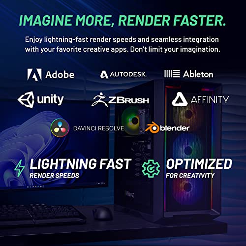 Skytech Gaming Nebula Gaming PC Desktop – Intel Core i5 12400F 2.5 GHz, RTX 3050, 1TB NVME SSD, 16G DDR4 3200, 600W Gold PSU, AC Wi-Fi, Windows 10 Home 64-bit