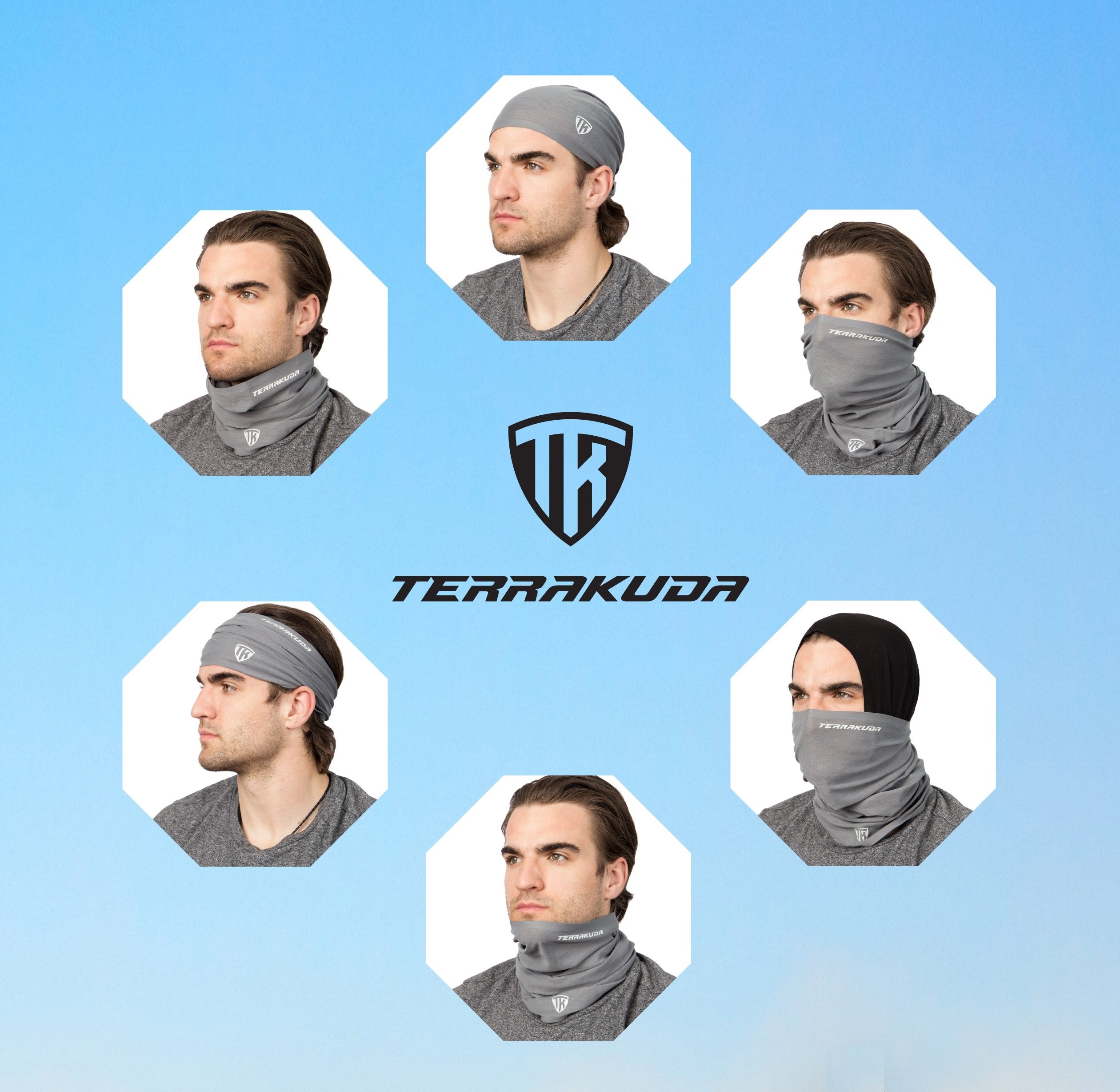 Terra Kuda Face Clothing Neck Gaiter Mask β Non Slip Light Breathable for Sun Wind Dust Bandana Balaclava (3-PAK Desert Sand)