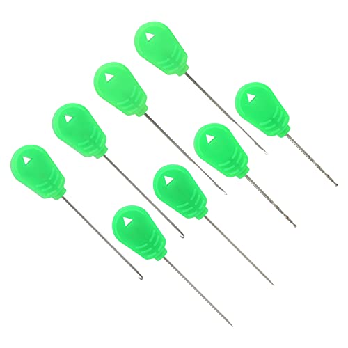 Yeuipea Fishing Bait Needles Fishing Bait,8pcs Carp Fishing Bait Rig Tool Portable Bait Needle Line Drill Tackle Rigging Tool