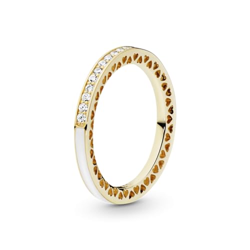 Pandora 14K Radiant Hearts of Pandora Ring 150186CZ (7.5)