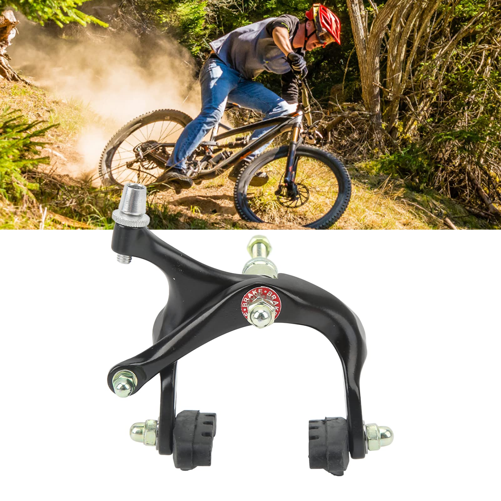 VGEBY Road Bike Brake Caliper Aluminum Alloy C Clamp Brake UT Caliper Bike Replacement Accessories for Riding Cycling (Front Caliper)