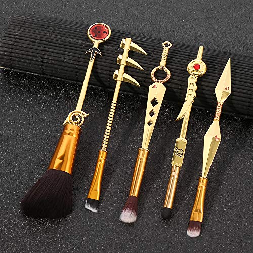 Professional Anime Makeup Brushes Set - 5pcs Cosmetic Anime Peripheral Okuno CosplayGift Makeup Brush Set For Women