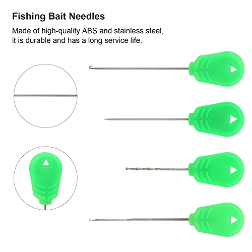 Yeuipea Fishing Bait Needles Fishing Bait,8pcs Carp Fishing Bait Rig Tool Portable Bait Needle Line Drill Tackle Rigging Tool