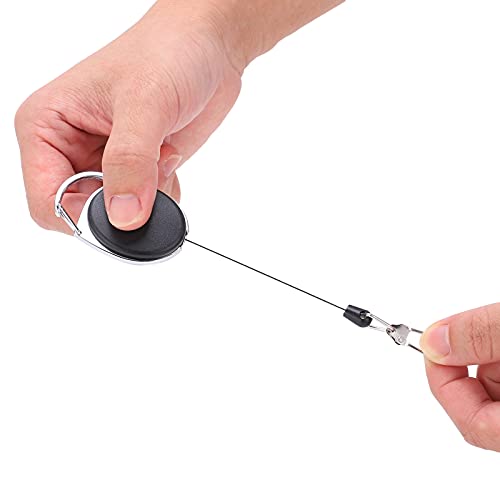 Yeuipea Fly Fishing Tool Retractor,Fly Fishing Retractor with 360 Degree Rotation Buckle Retractable Anglers Combo Tool Holder
