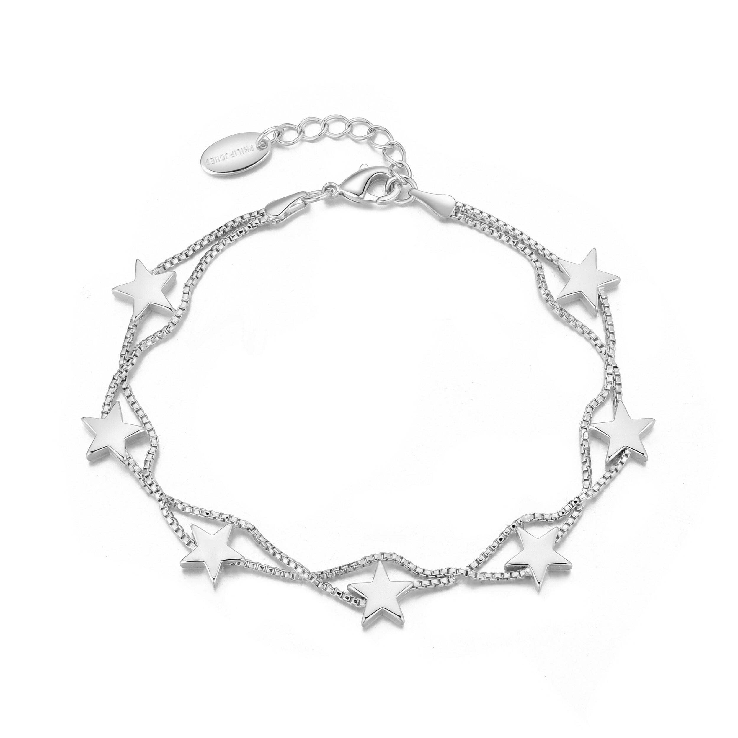 Philip Jones Silver Plated Star Bracelet