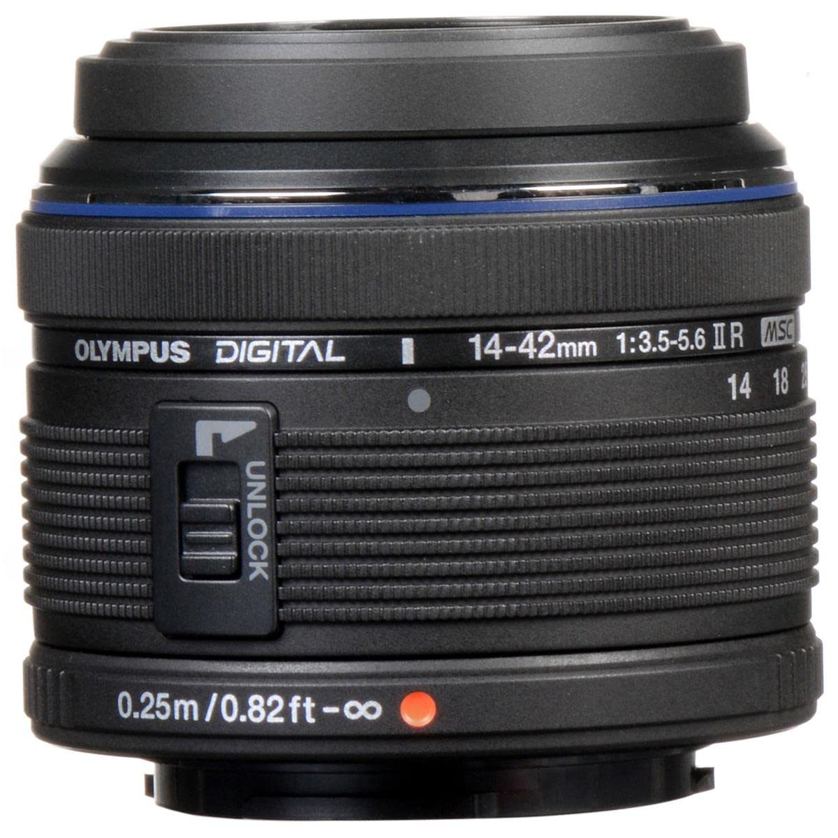 OM SYSTEM OLYMPUS M.Zuiko Digital 14-42mm F3.5-5.6 IIR Black For Micro Four Thirds System Camera, Compact 3x zoom Lens
