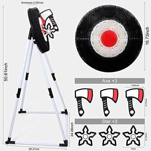 Sharper Image Axe Throwing Target Set