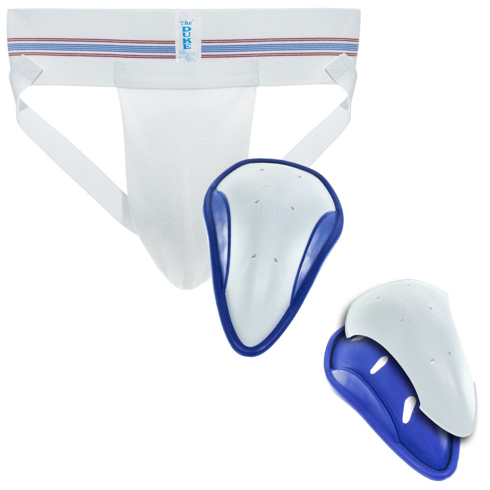 Outdoor Bunker Duke Athletic Supporter - White - With 2N1 Cup included, Large (38-44)