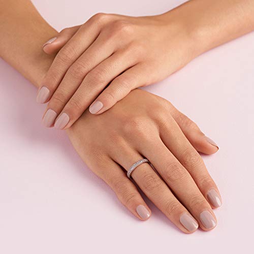 Pandora Jewelry Inspiration Within Cubic Zirconia Ring in Rose, Size 7