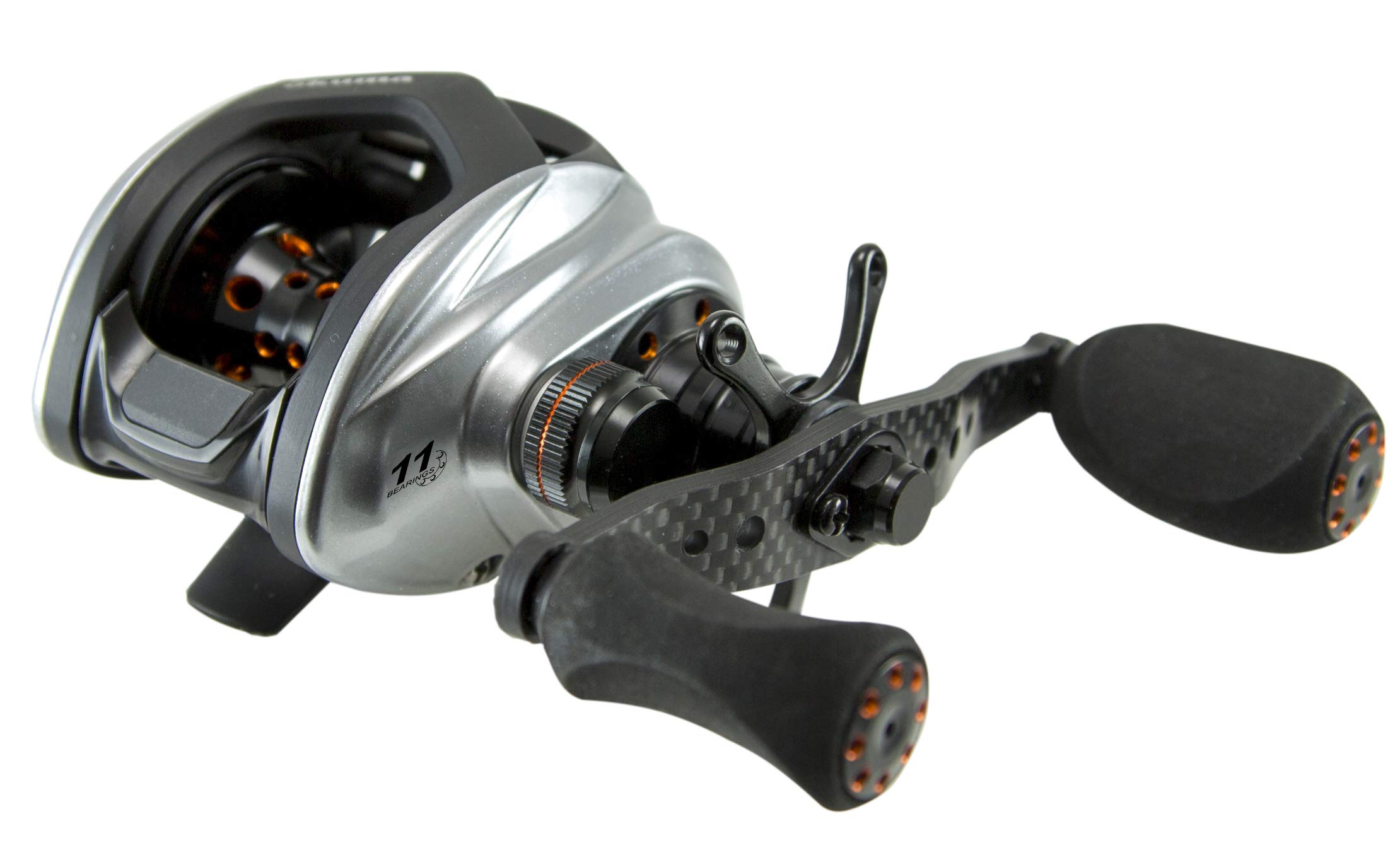 Okuma, Helios SX Low Profile Baitcasting Reel, 8.1:1 Gear Ratio, 11 Bearings, 35" Retrieve Rate, Right Hand