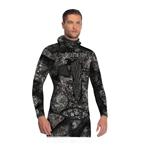 OMER Blackstone 3mm Men's Spearfishing Camo Wetsuit Jacket Camouflage Top (4)