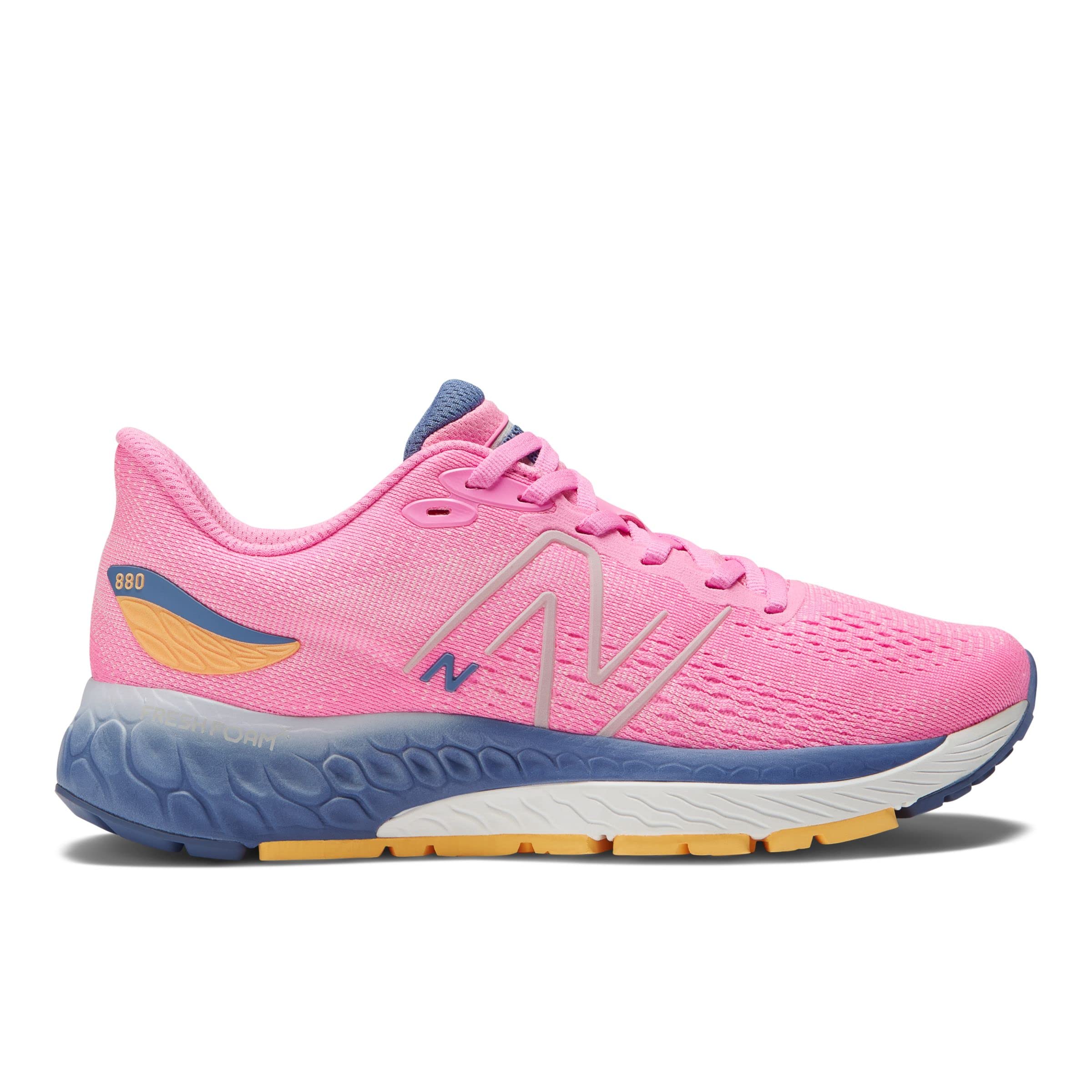 New Balance Women's Fresh Foam X 880 V12 Running Shoe, Vibrant Pink/Vibrant Apricot/Night Sky, 9