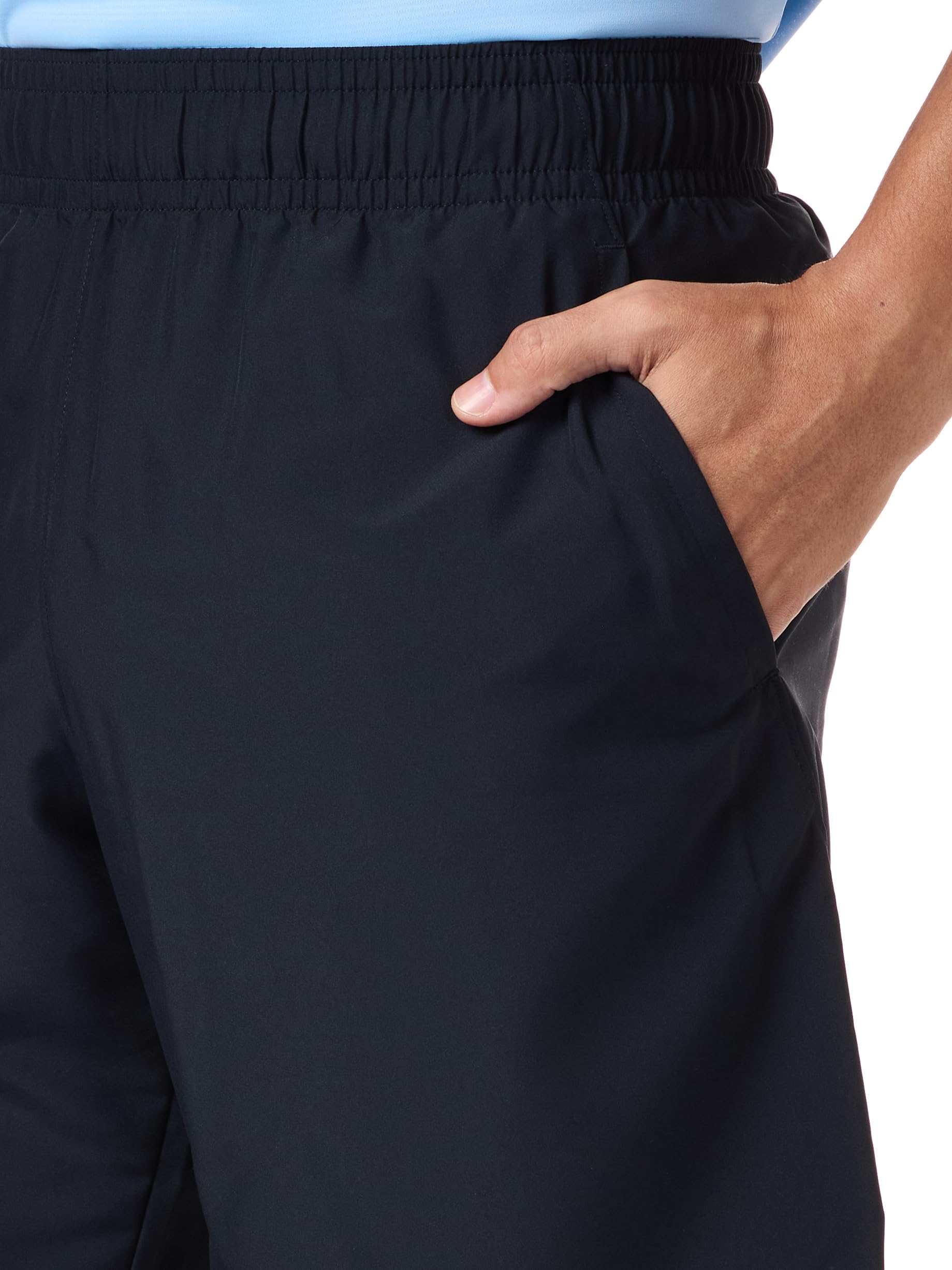 Under Armour Men's Woven Graphic Shorts, (003) Black / / Versa Blue, Large