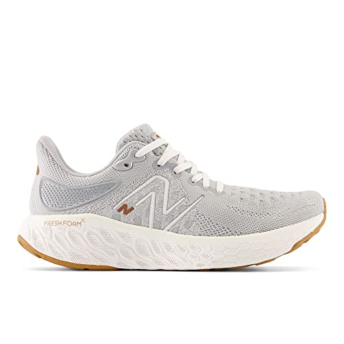 New Balance Women's Fresh Foam X 1080 V12 Running Shoe, Aluminum Grey/Sea Salt/Copper Metallic, 10