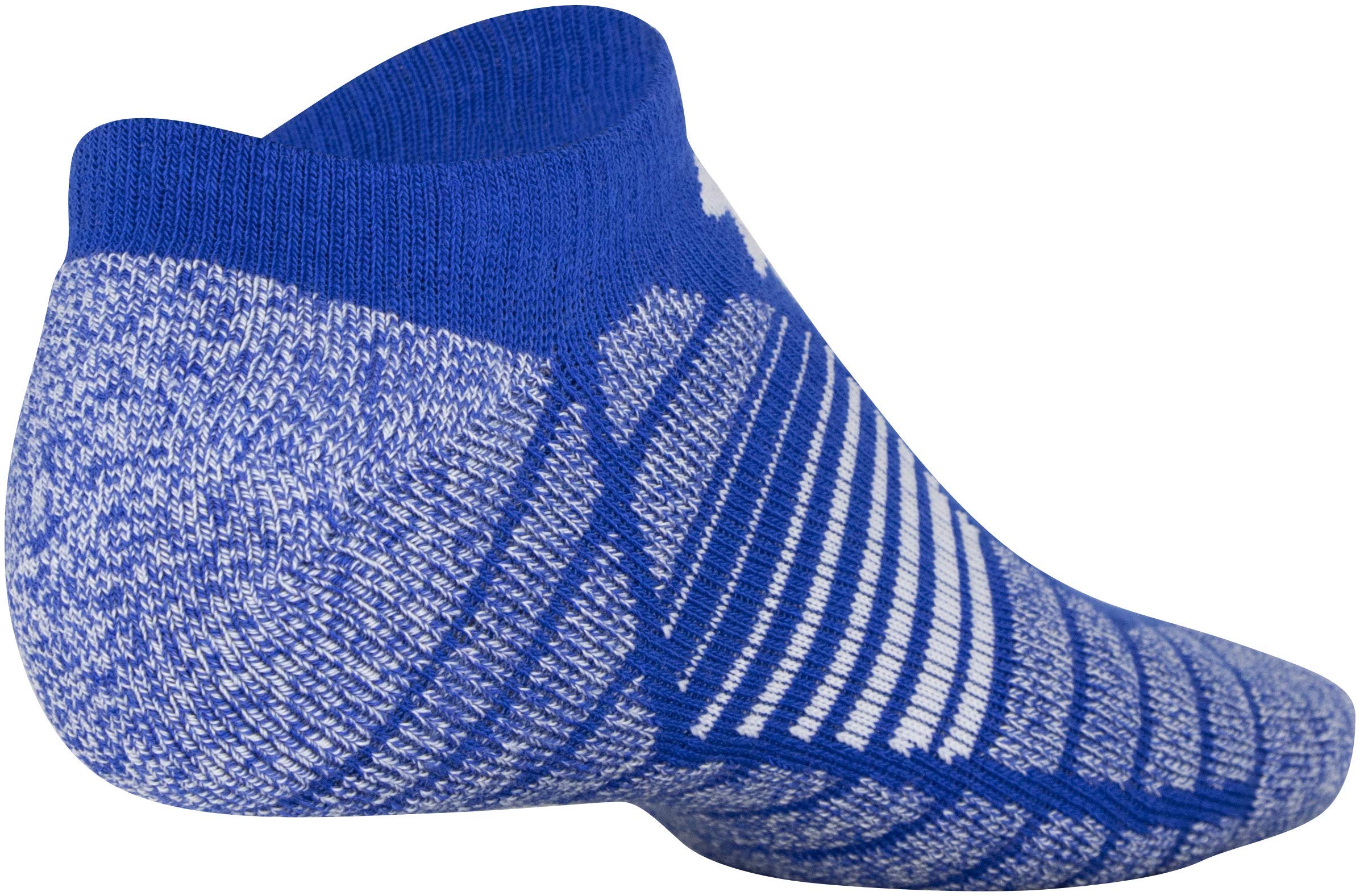 Under Armour Adult Elevated Performance No Show Socks, 3-Pairs, Royal Assorted 1, Medium