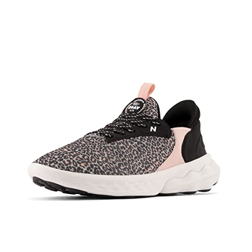 New Balance Women's Fresh Foam Roav Elite V1 Running Shoe, Black/Pink Haze, 7 Wide