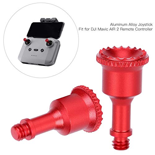 Uxsiya Remote Control Joystick Thumb Rocker 1Pair Aluminum Alloy for Meet All You Needs Drone Accessories for Women and Men(red)